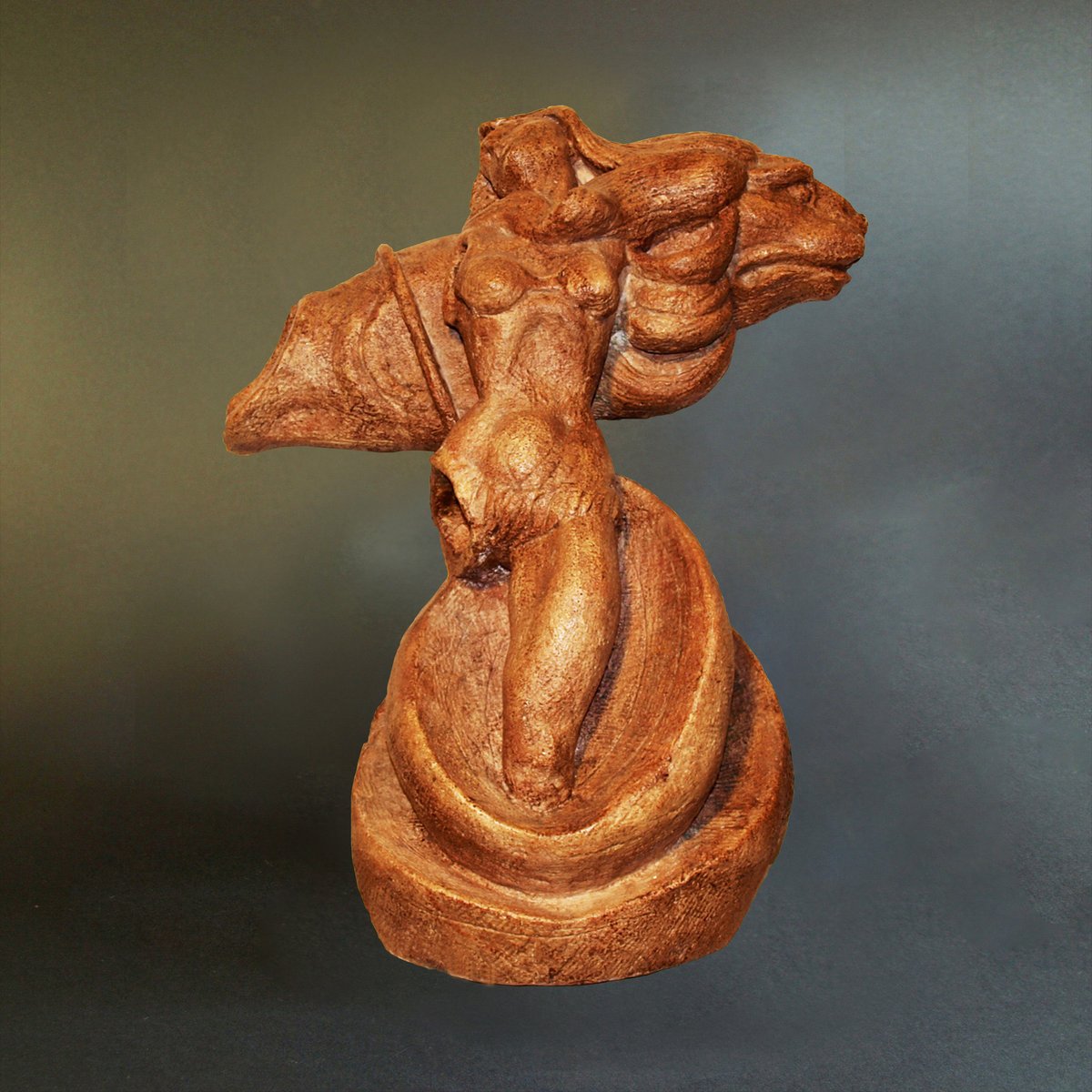 Toni Boni, Lion Tamer, 1950s, Terracotta Sculpture for sale at Pamono