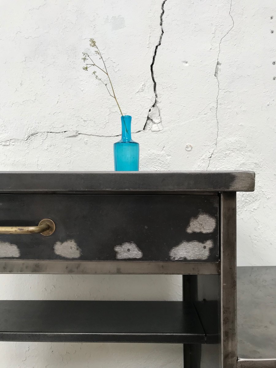 Vintage Metal Ronéo Office Desk, 1930 for sale at Pamono