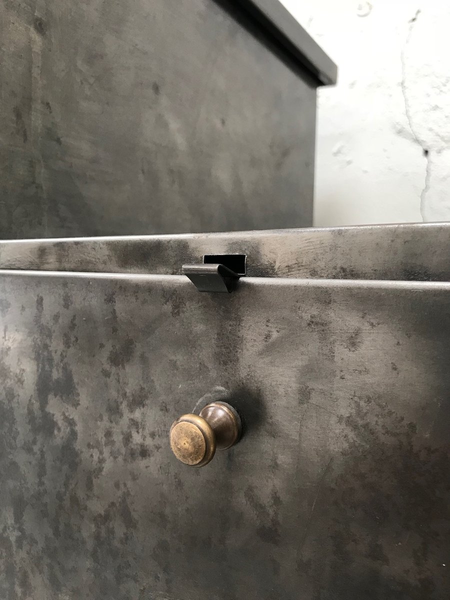 Vintage Metal Ronéo Office Desk, 1930 for sale at Pamono