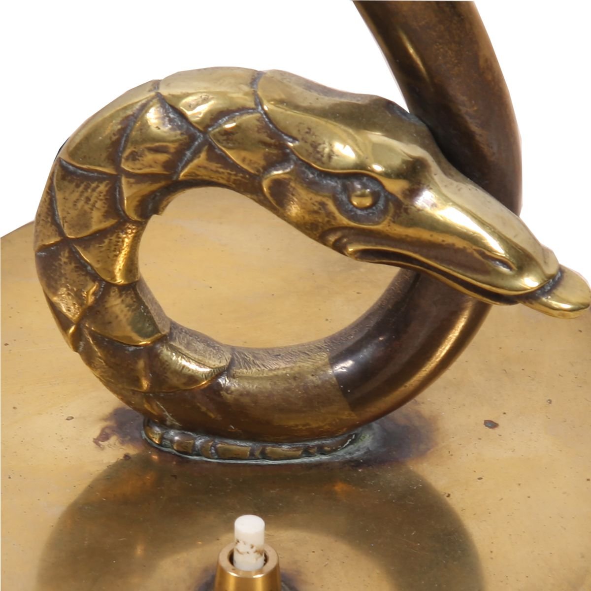 French Snake Table Lamp, 1920s for sale at Pamono