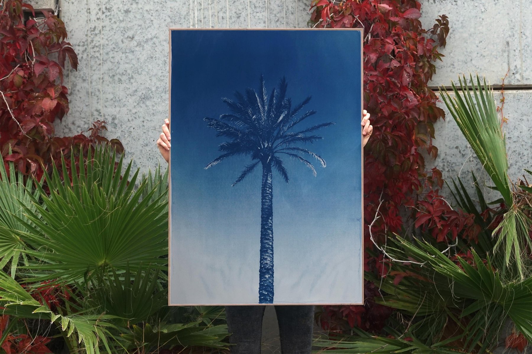 Nile River Palm, Cyanotype su carta per acquerelli, 2019 in vendita su ...