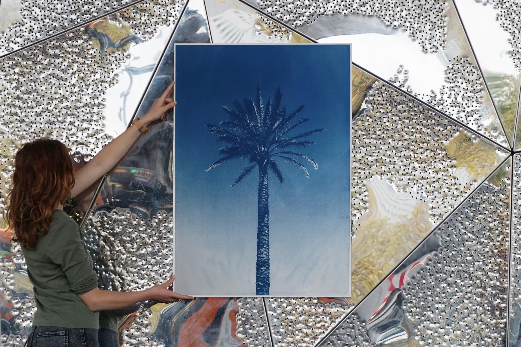 Nile River Palm, Cyanotype su carta per acquerelli, 2019 in vendita su ...