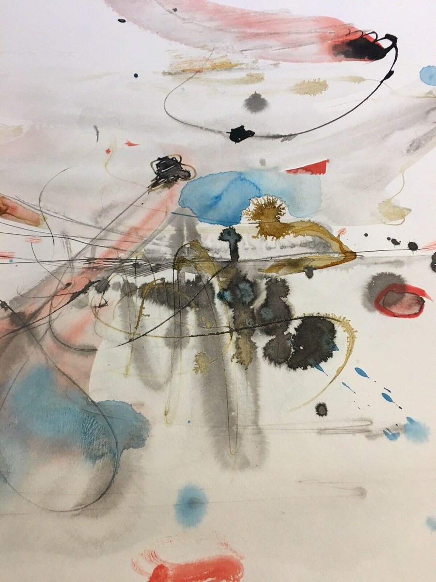 Abstract Ink Watercolor for sale at Pamono