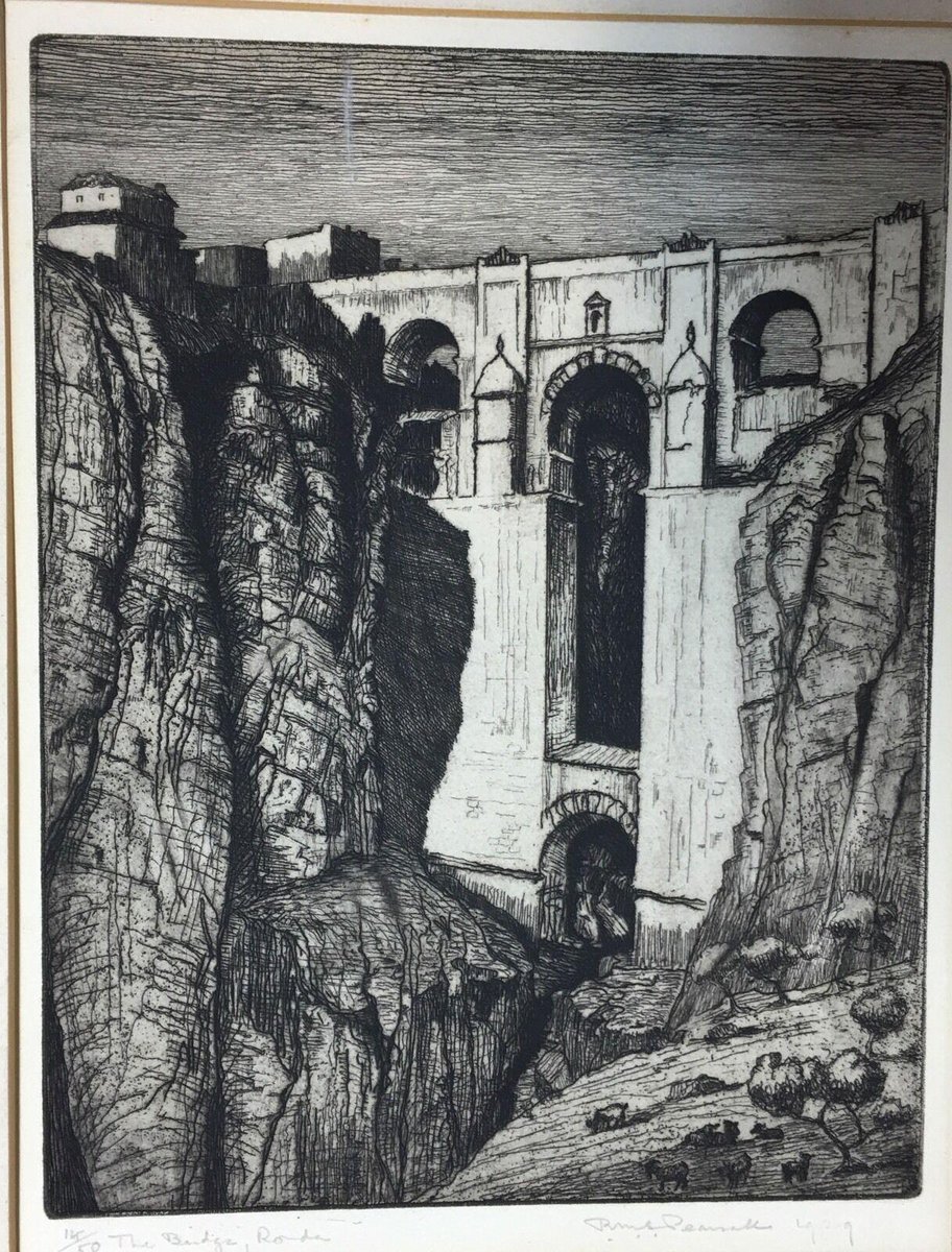 Richard Pearsall, 1891, The Bridge Ronda Spain Puente Nuevo for sale at ...