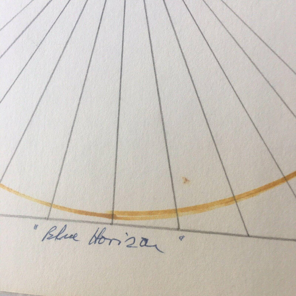 Peter Kalkhof, Blue Horizon Farbe und Raum, 1973, Bleistift bei Pamono ...