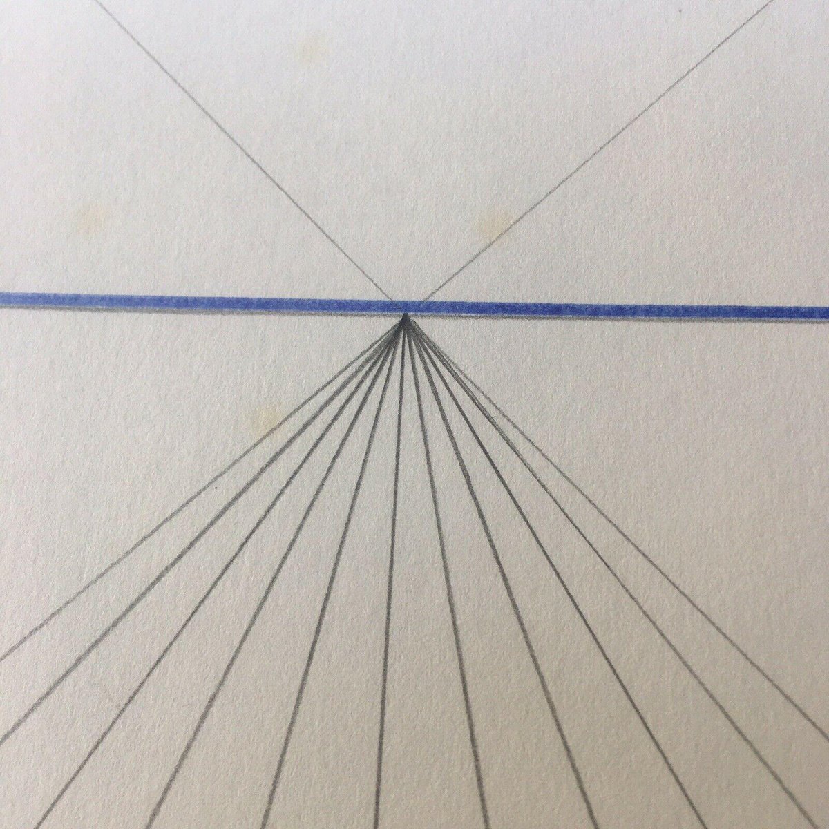 Peter Kalkhof, Blue Horizon Farbe und Raum, 1973, Bleistift bei Pamono ...