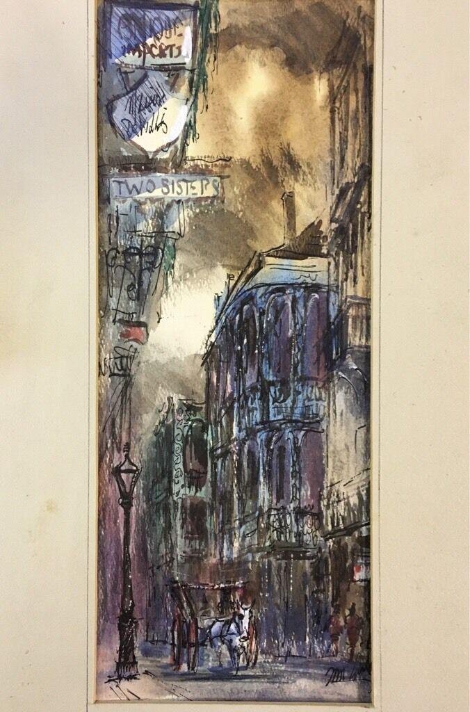 Tom Lane, Rue Royale, Watercolor for sale at Pamono