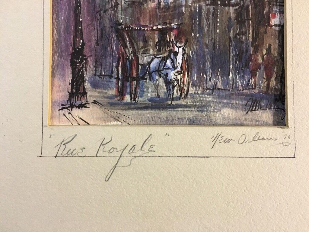 Tom Lane, Rue Royale, Watercolor for sale at Pamono