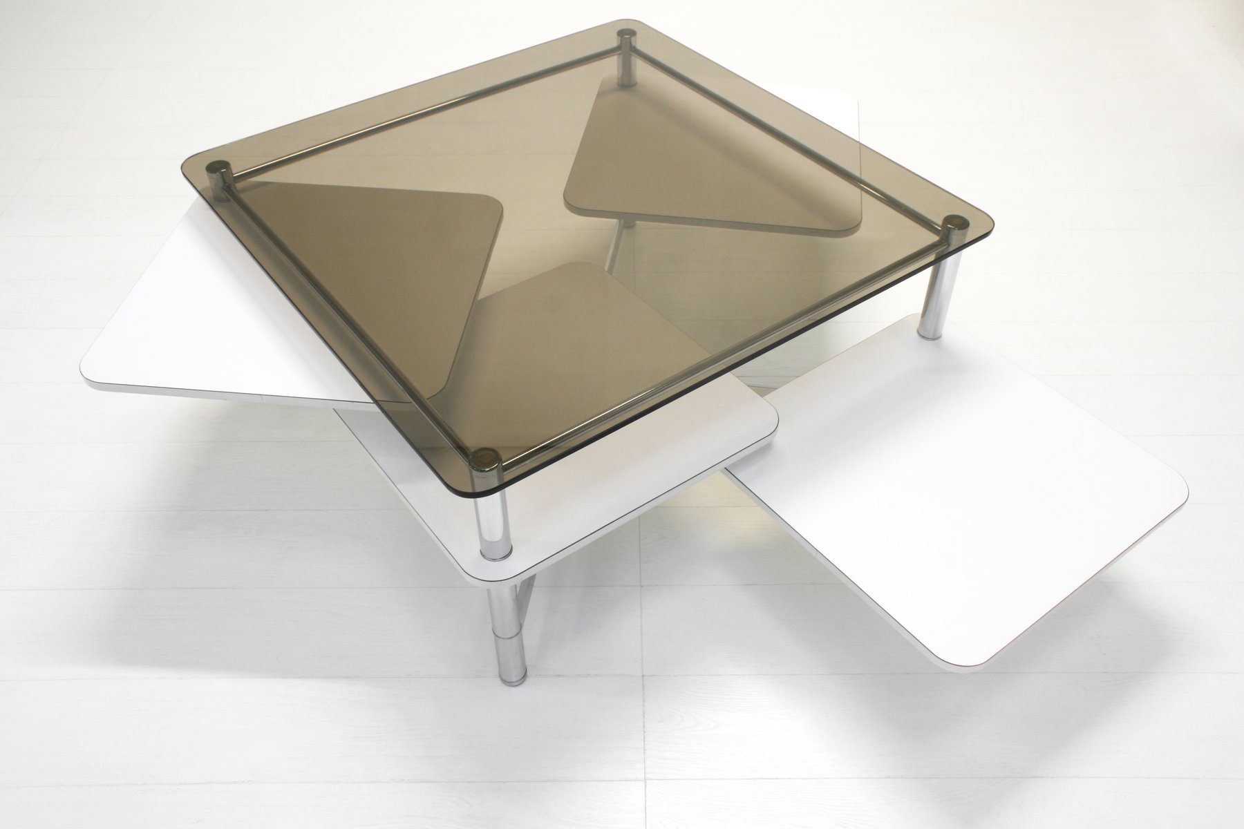 Swivel Platform Couchtisch, 1970er bei Pamono kaufen