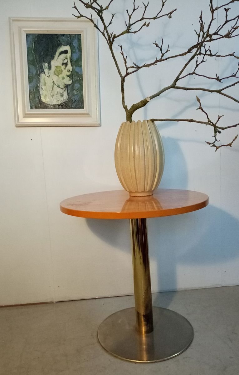 Brass Side Table, 1980s for sale at Pamono