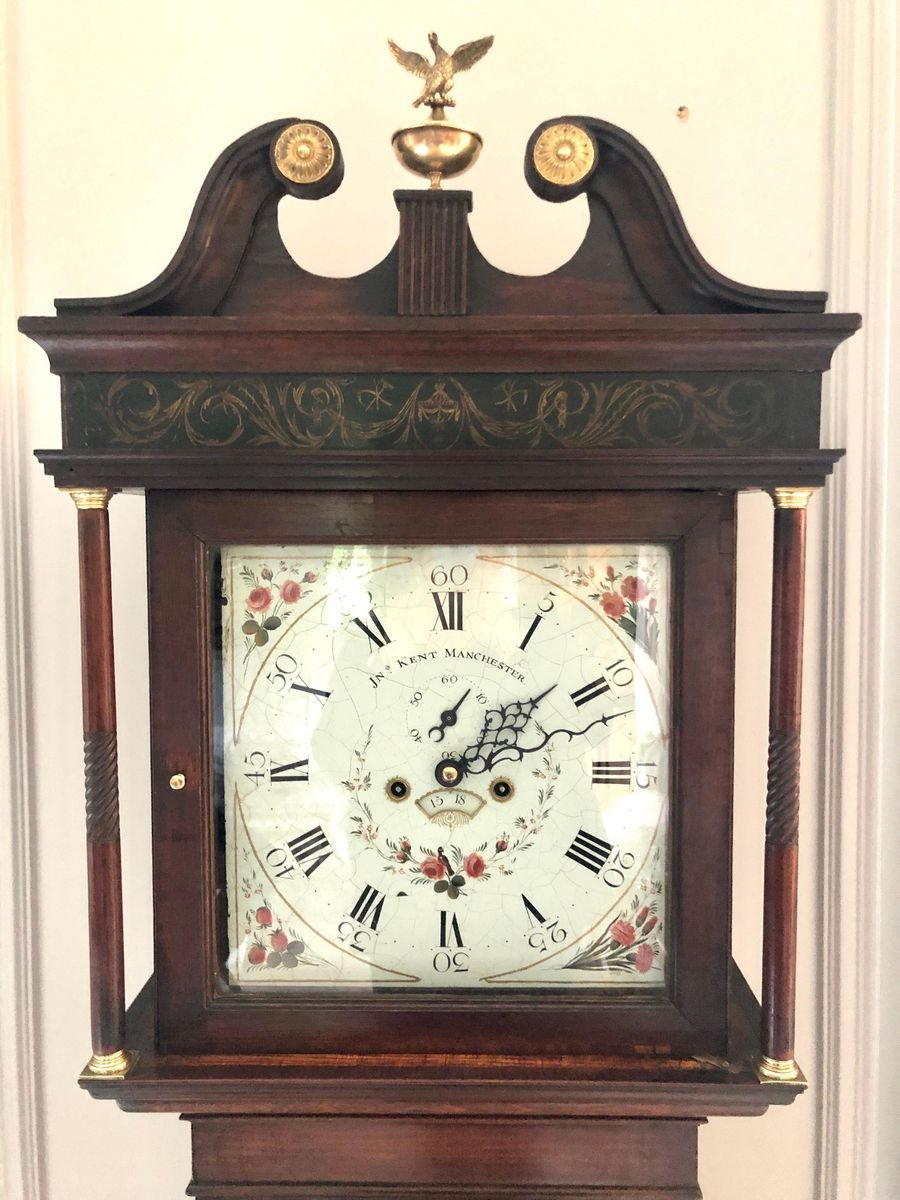 Antique George III Oak Longcase Clock from John Kent, Manchester for ...