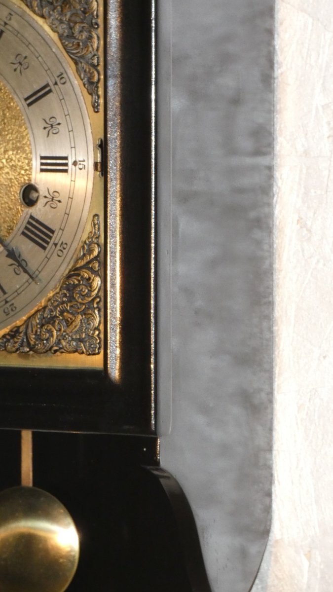 Melux Black Lacquer Tempus Fugit Pendulum Clock from Meazzi for sale at ...
