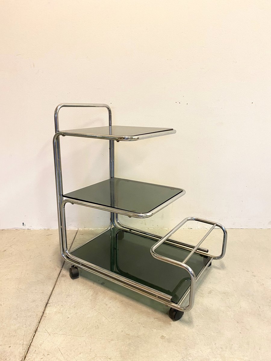 Mid-Century Modern Steel Trolley, 1970s for sale at Pamono