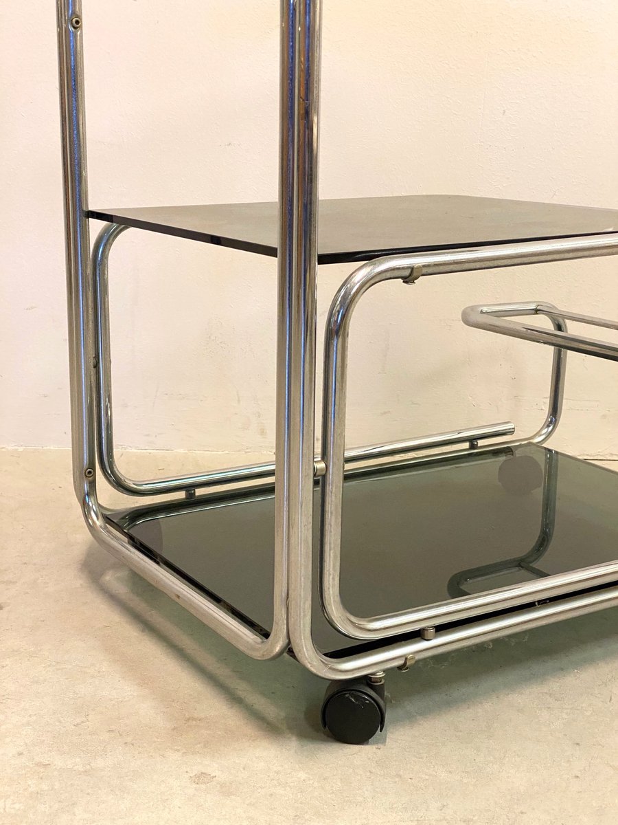 Mid-Century Modern Steel Trolley, 1970s for sale at Pamono