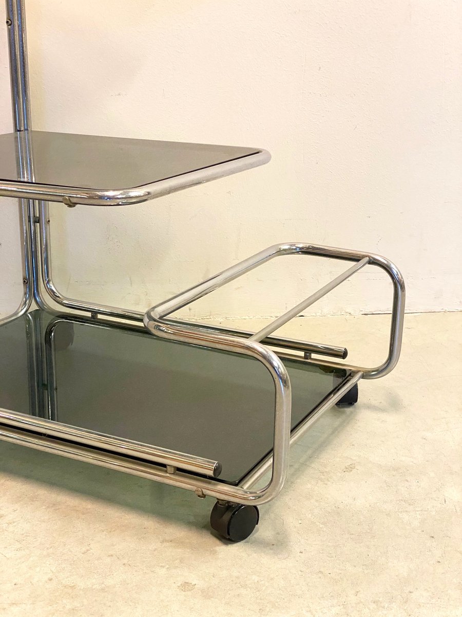 Mid-Century Modern Steel Trolley, 1970s for sale at Pamono