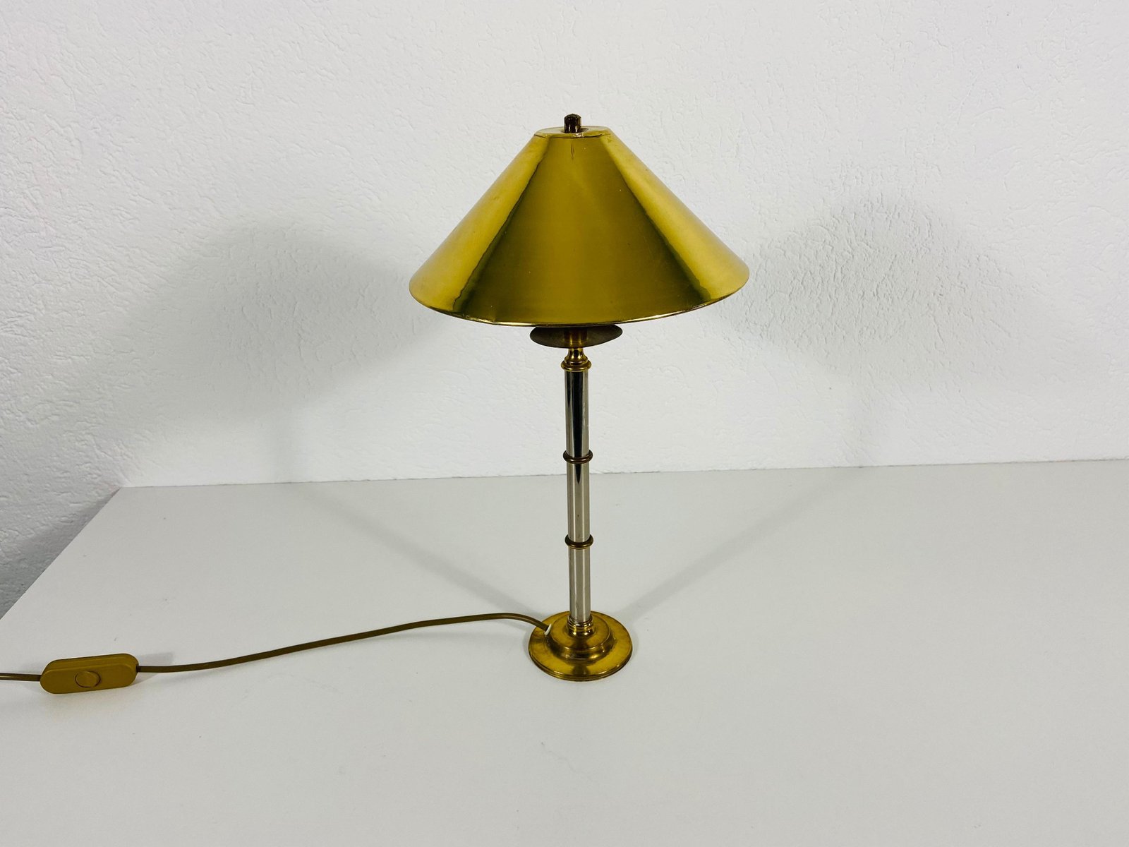 German Solid Brass Table Lamp, 1960s for sale at Pamono