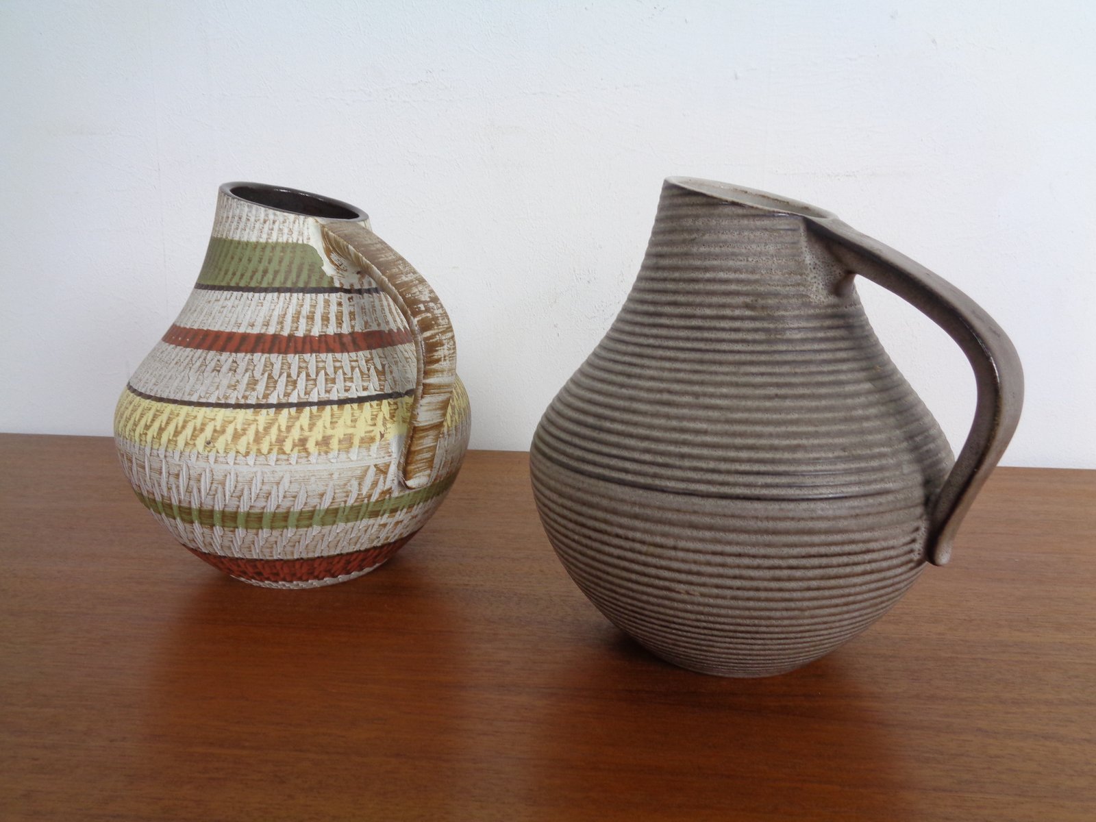 West German Ceramic Pitchers from Dümler & Breiden, 1950s, Set of 2 for ...
