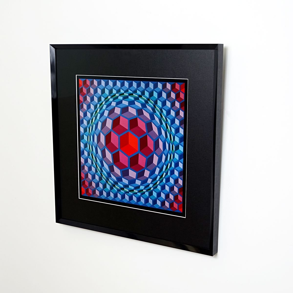 Victor Vasarely, Gerahmte Serigraphie, Gedruckt von Editions Du Griffon ...