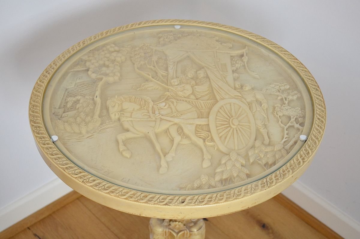 Dragon Asian Side Table, 1960s for sale at Pamono