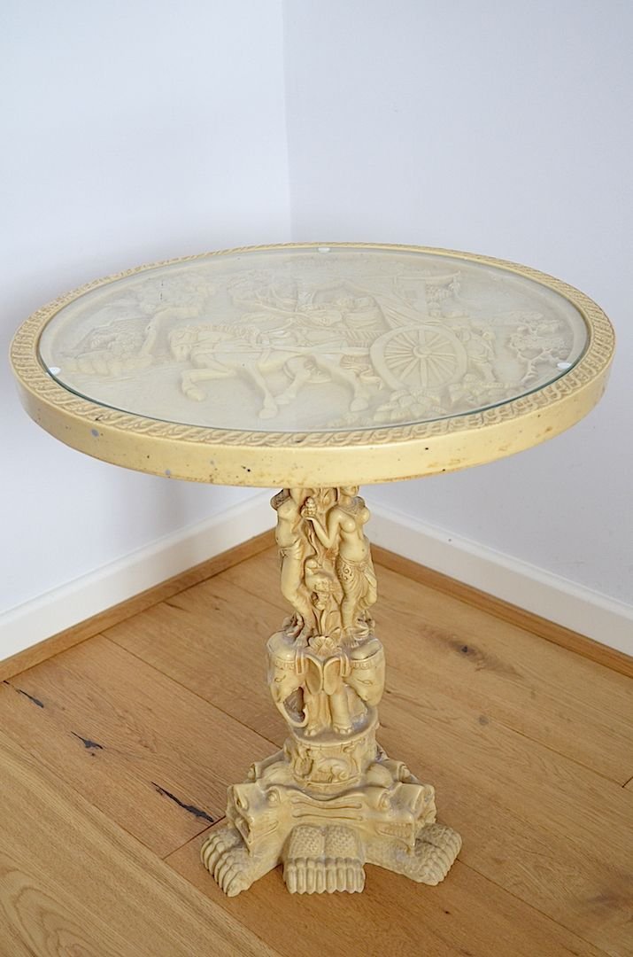 Dragon Asian Side Table, 1960s for sale at Pamono
