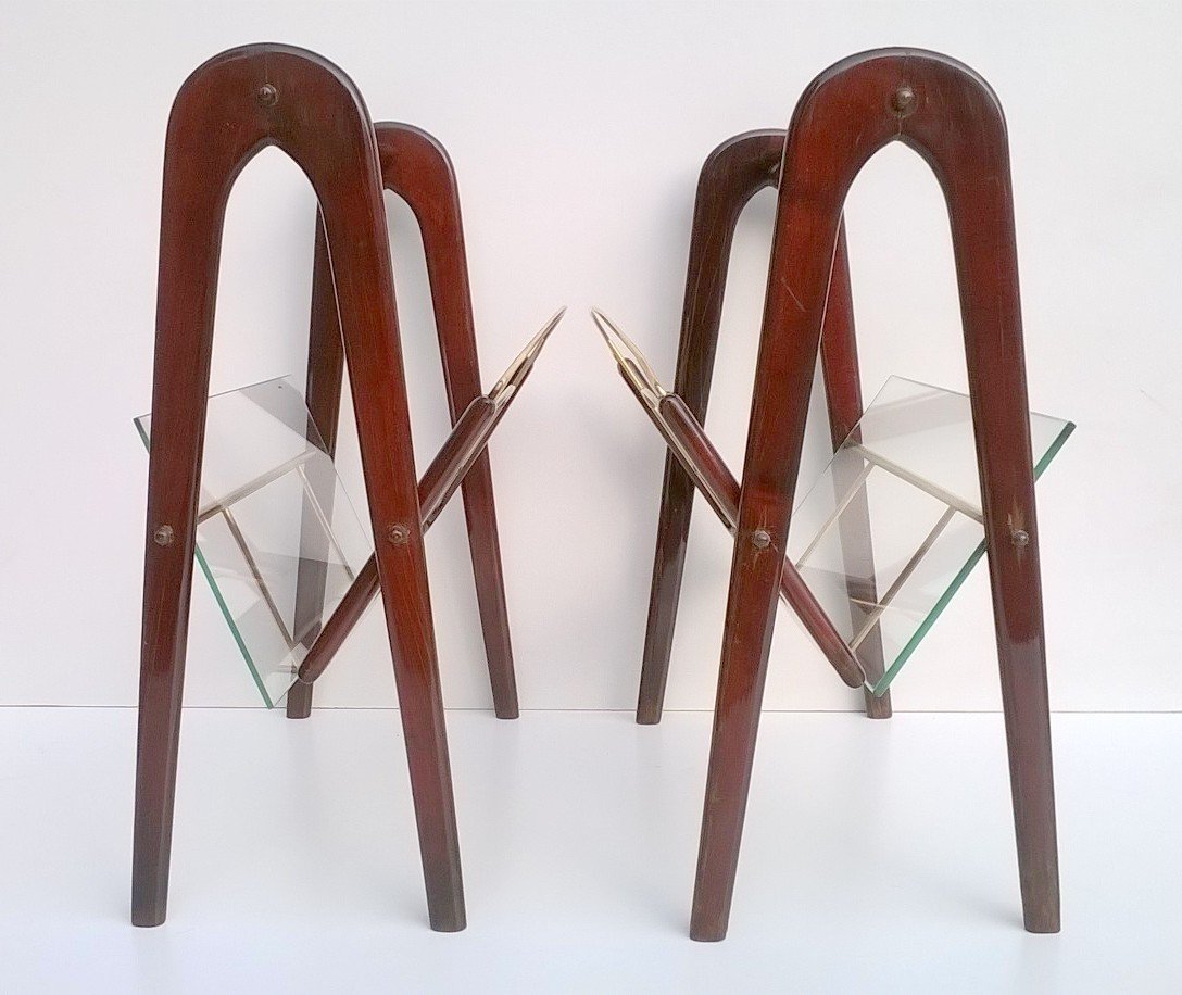 Magazine Racks by Cesare Lacca, 1950s, Set of 2 for sale at Pamono