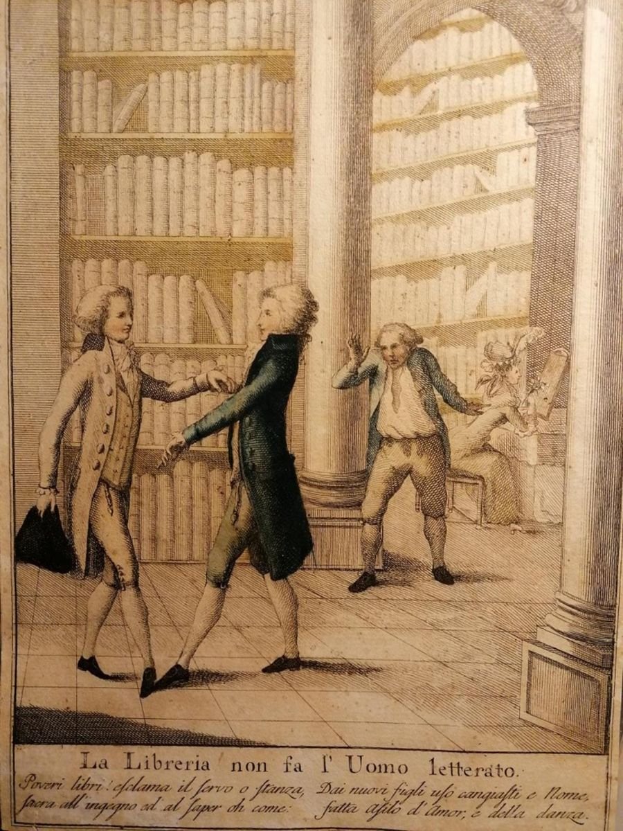 The Library, Early 19th Century, Etching for sale at Pamono