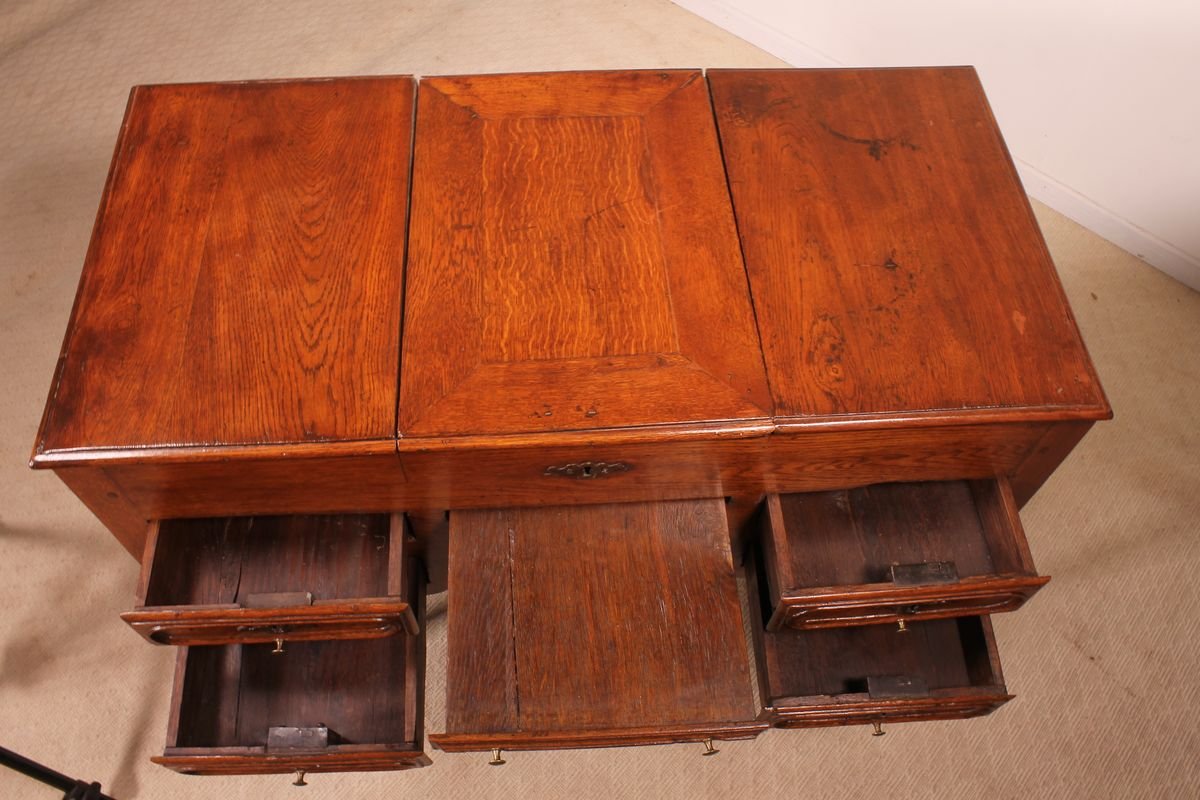 Small Antique Oak Chest of Drawers for sale at Pamono