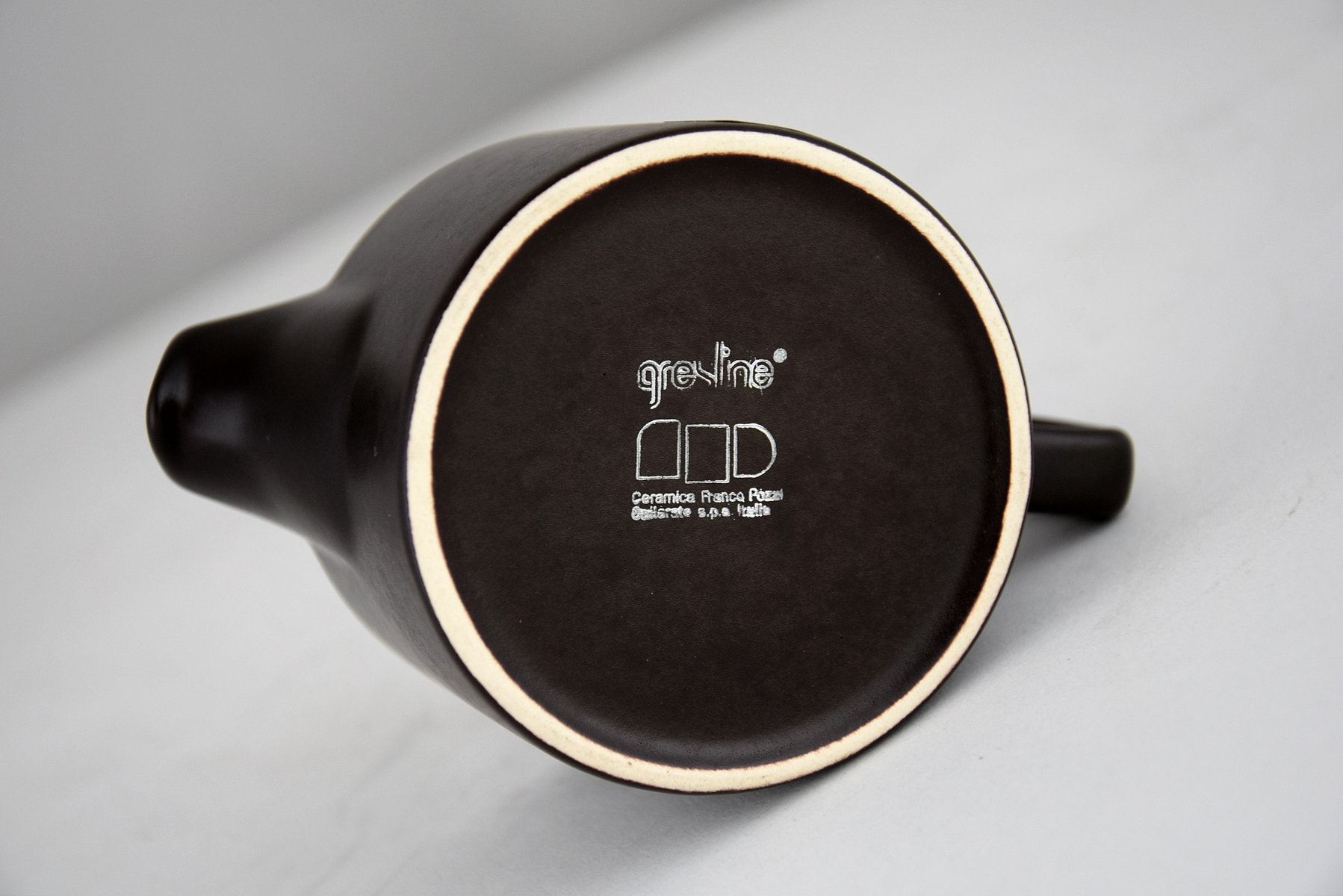 Mid-Century Ceramic Espresso Set from Ceramica Franco Pozzi, Set of 9 ...