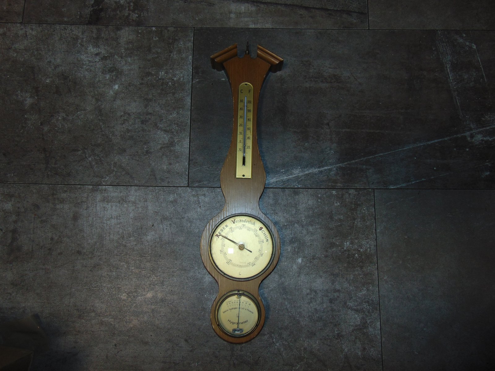 Barometro, Igrometro, termometro Mid-Century in legno, anni '60 in ...