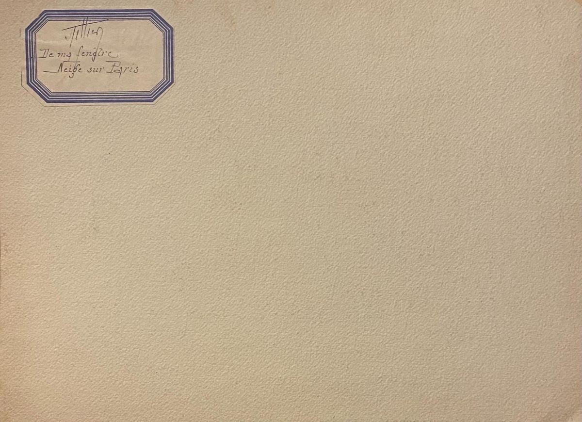 Jacques Tillier - Snow Sua Paris (Paris Snow on) - 1960s in vendita su ...
