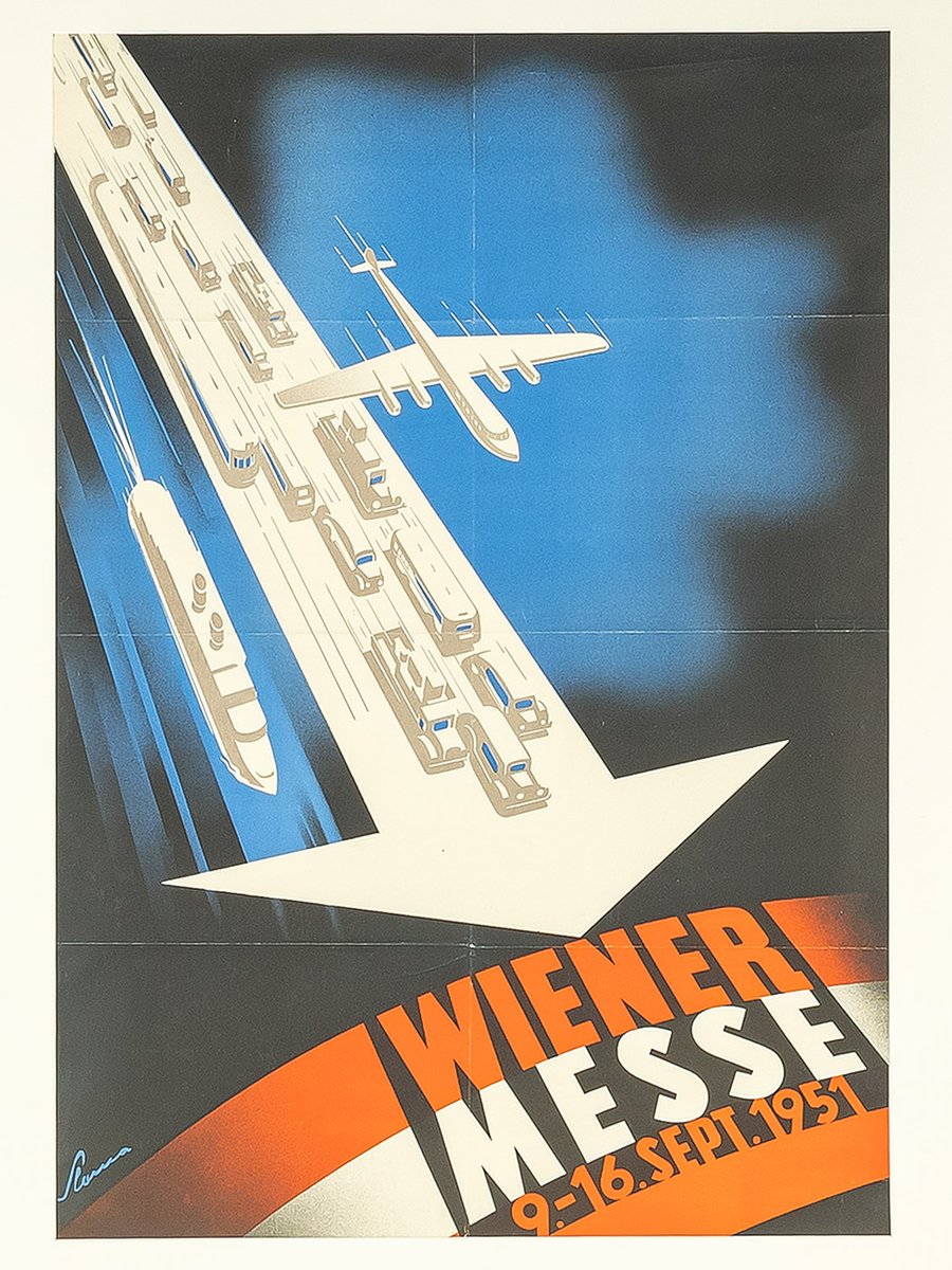 Wiener Messe Poster, 1950s for sale at Pamono