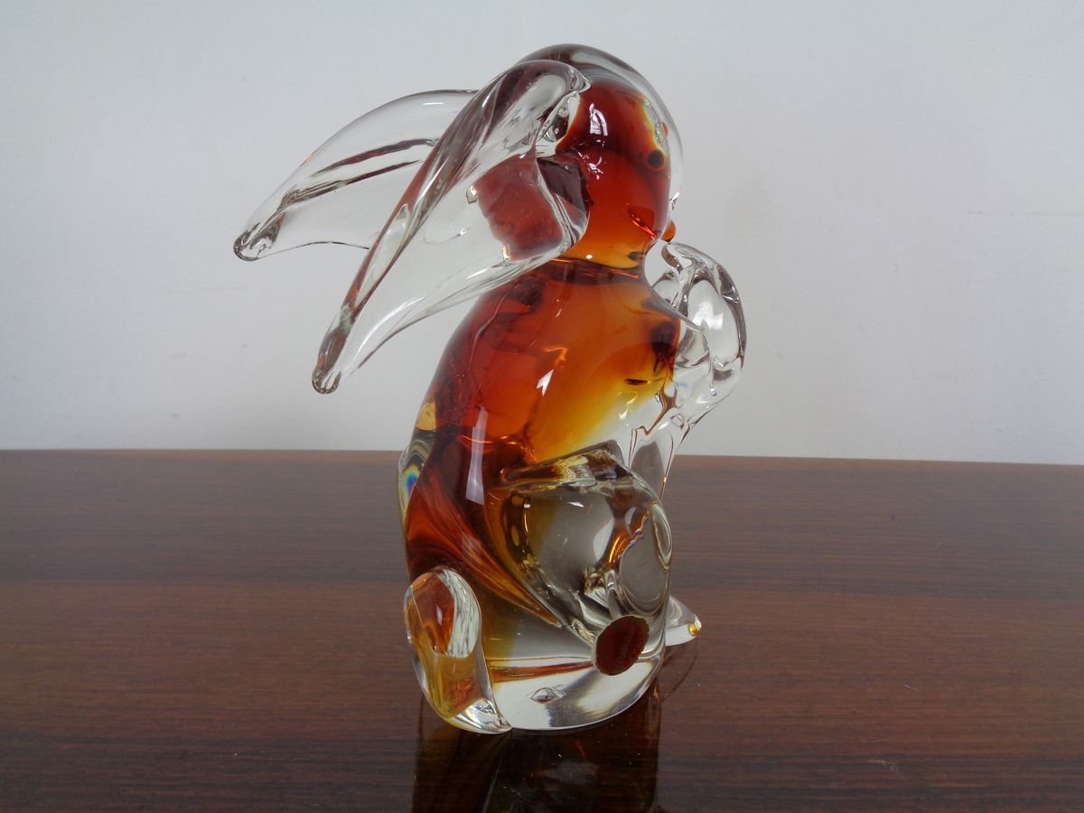 Large Italian Murano Glass Rabbit from Murano, 1960s for sale at Pamono