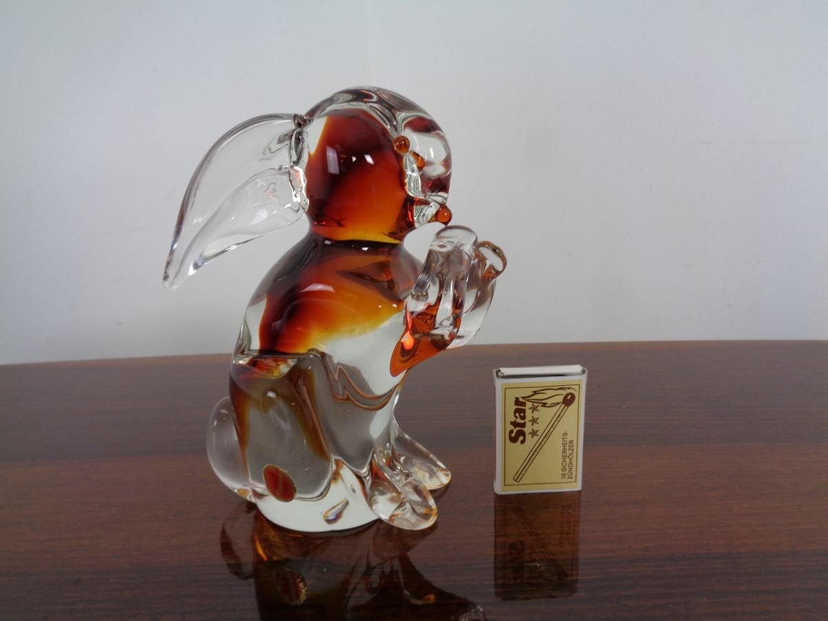 Large Italian Murano Glass Rabbit from Murano, 1960s for sale at Pamono