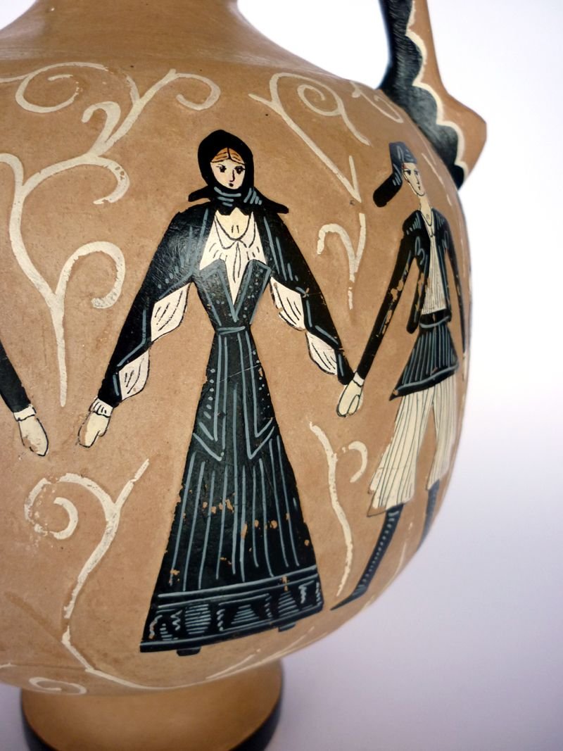 Dorgali Sardinia Ceramic Vase by Paolo Loddo, 1950s for sale at Pamono