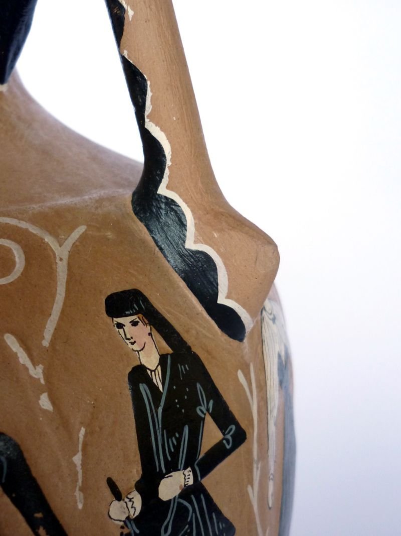 Dorgali Sardinia Ceramic Vase by Paolo Loddo, 1950s for sale at Pamono