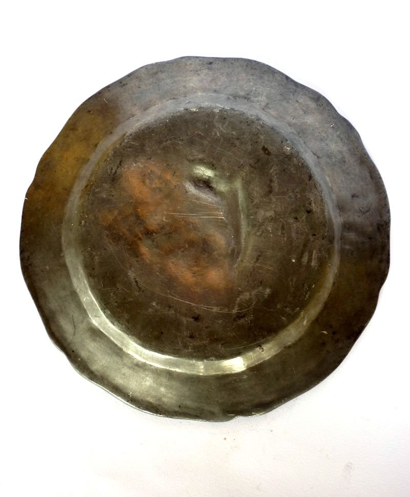 Assiette Zaphir Art Nouveau Antique en Étain par Alexandre Vibert ...