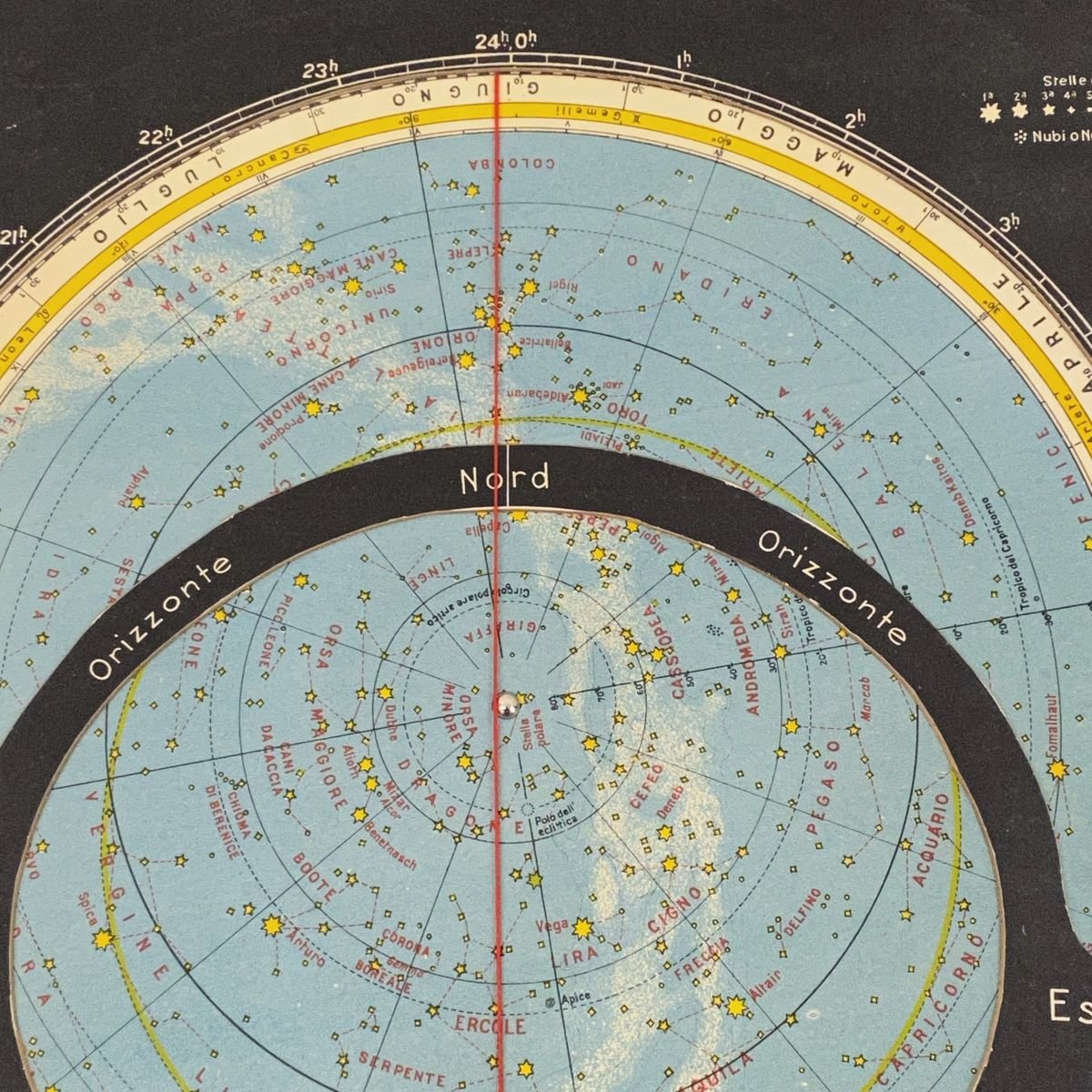 Revolving Celestial Map by Boehmer for Paravia, 1950s for sale at Pamono