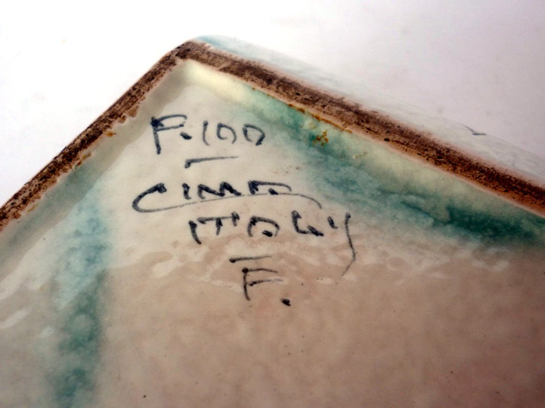 Italian Art Deco Cupid Ceramic Ashtray Box by Nino Strada for CIMA ...