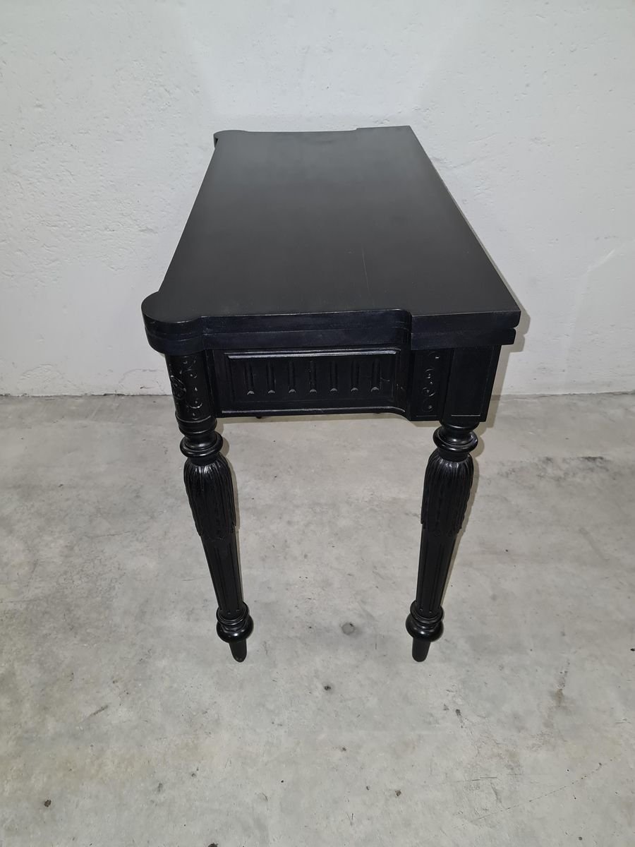 Antique Art Nouveau Black Game Table for sale at Pamono
