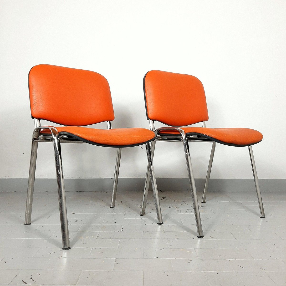 Orange Desk Chair, 1980s for sale at Pamono