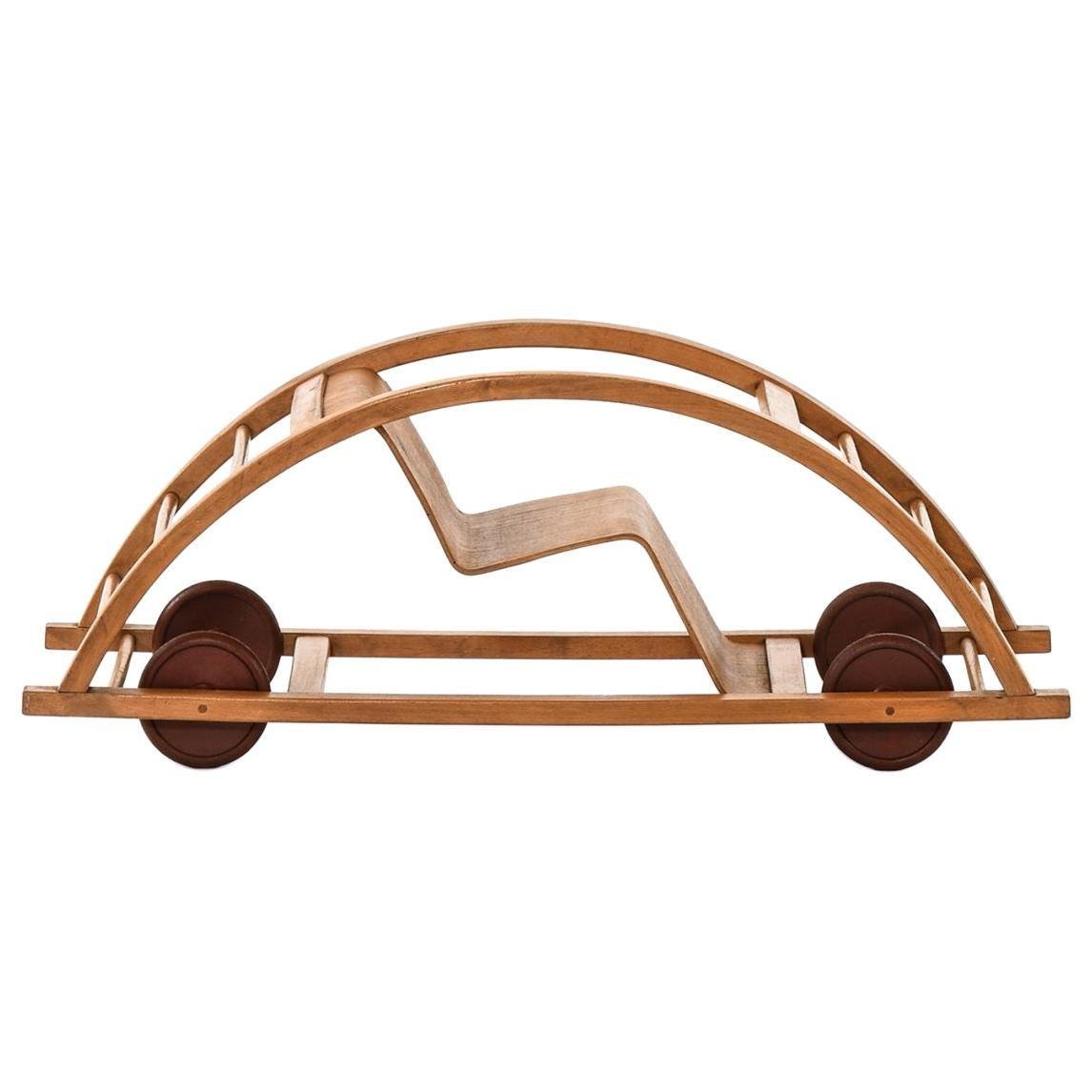 German Swing Cart by Hans Brockhage & Erwin Andrea for Gottfried Lenz ...