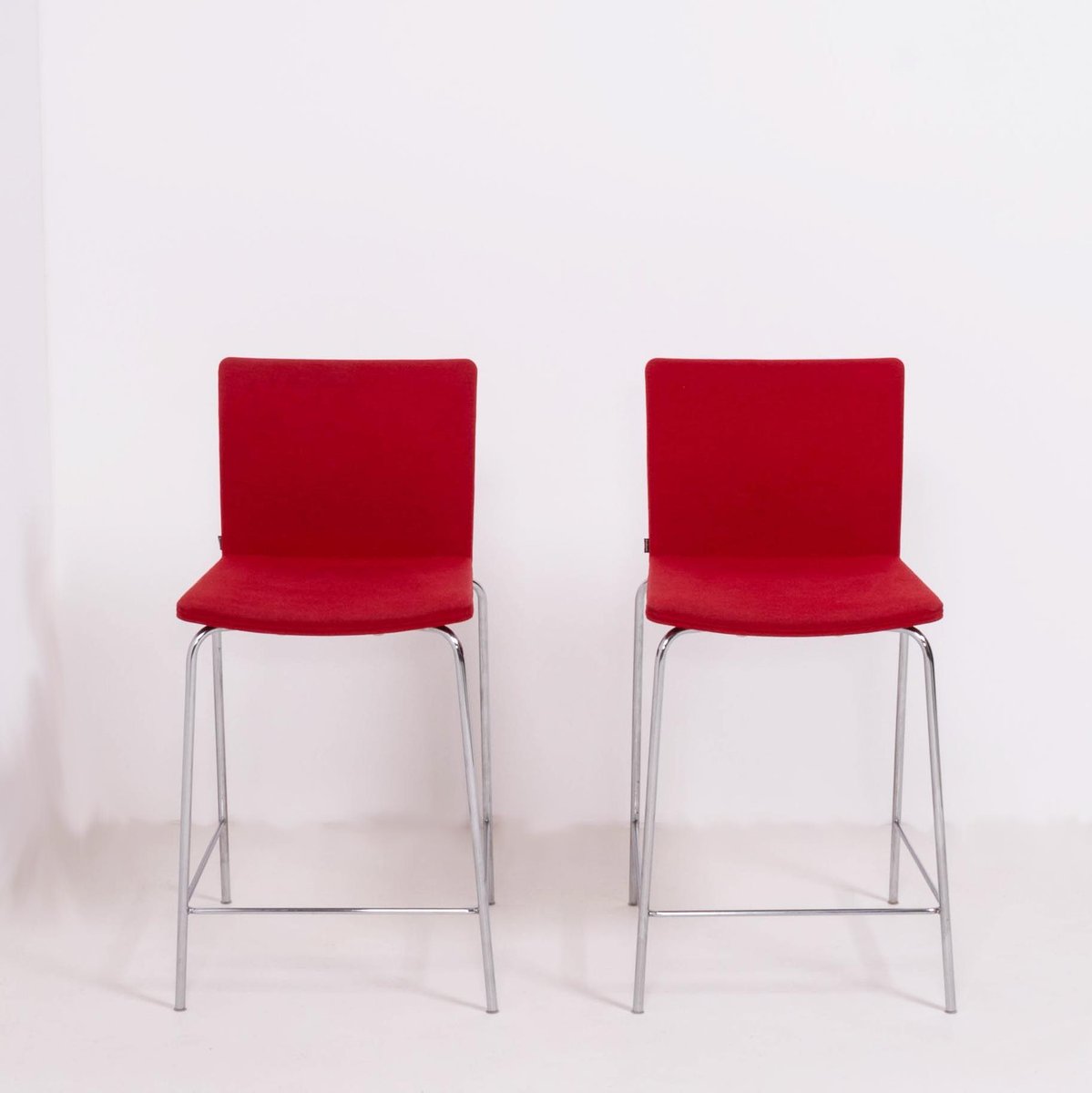 Nex Red Hocker von Mario Mazzer für Poliform, 2er Set bei Pamono kaufen