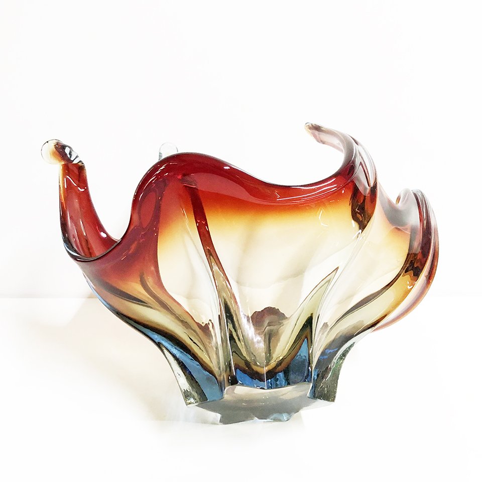 Vintage Red Murano Glass, 1960s for sale at Pamono