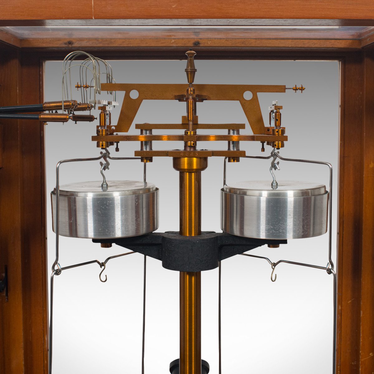 English Mahogany Scientific Balance from Stanton Instruments, 1960s for ...