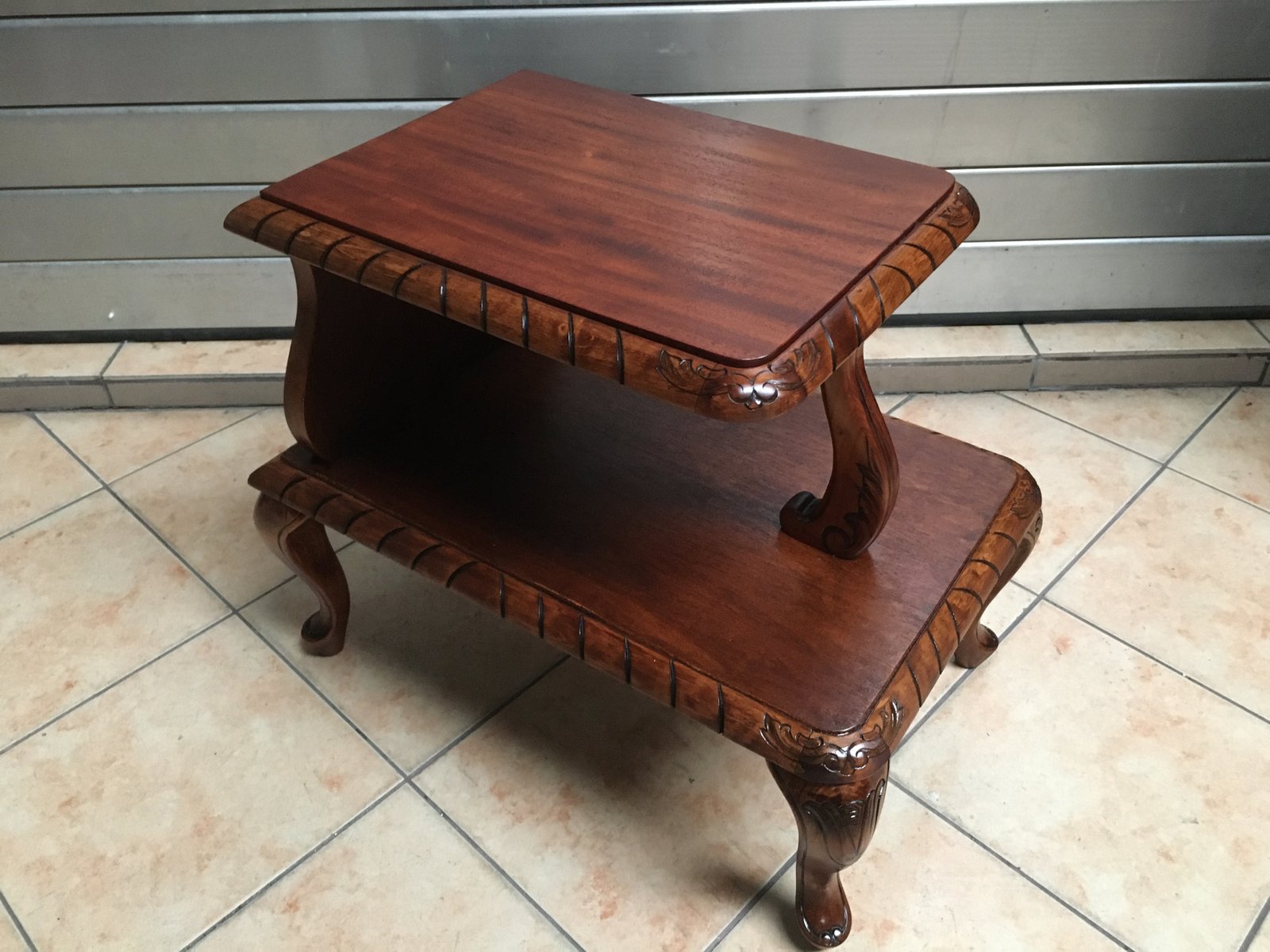 Small Coffee Table with Shelf, 1950s for sale at Pamono