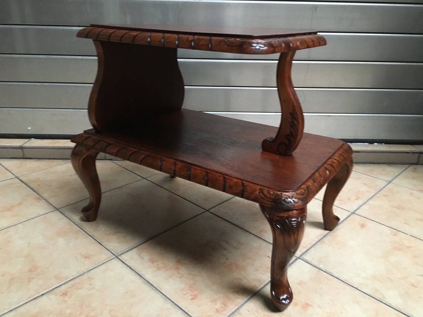 Small Coffee Table with Shelf, 1950s for sale at Pamono