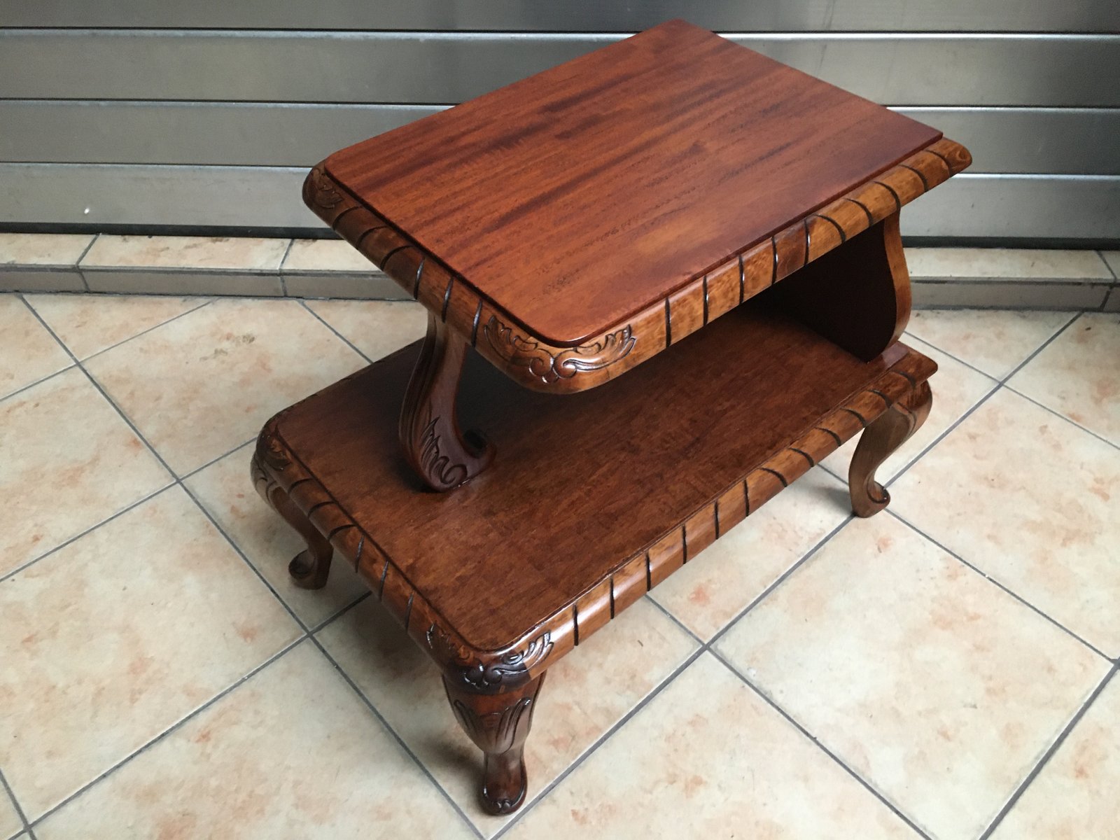 Small Coffee Table with Shelf, 1950s for sale at Pamono