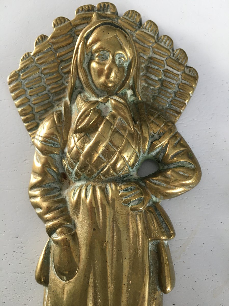 Brass Figures, 1950s, Set of 2 for sale at Pamono