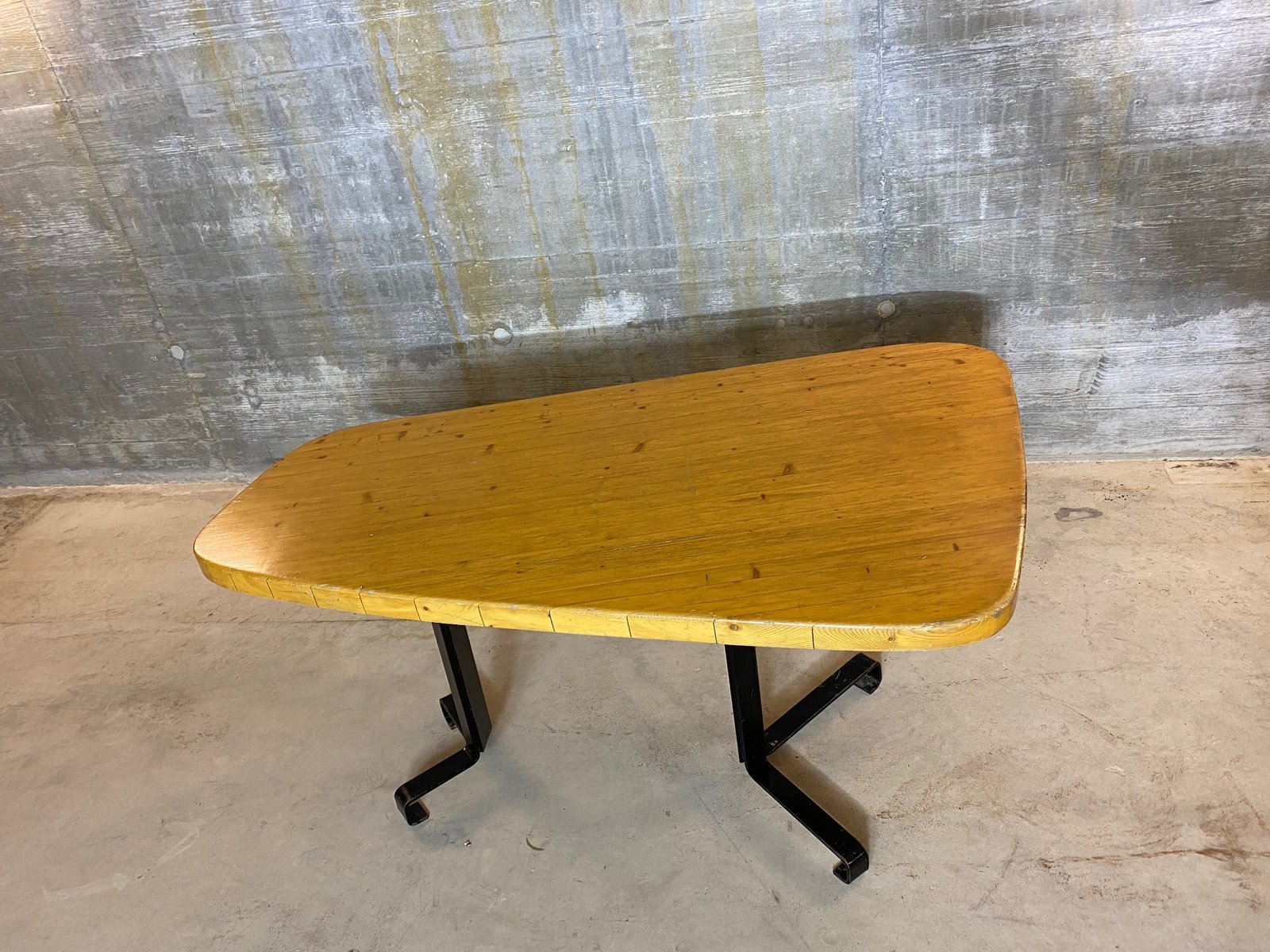 Freeform Pinewood Dining Table by Charlotte Perriand, 1960s for sale at ...
