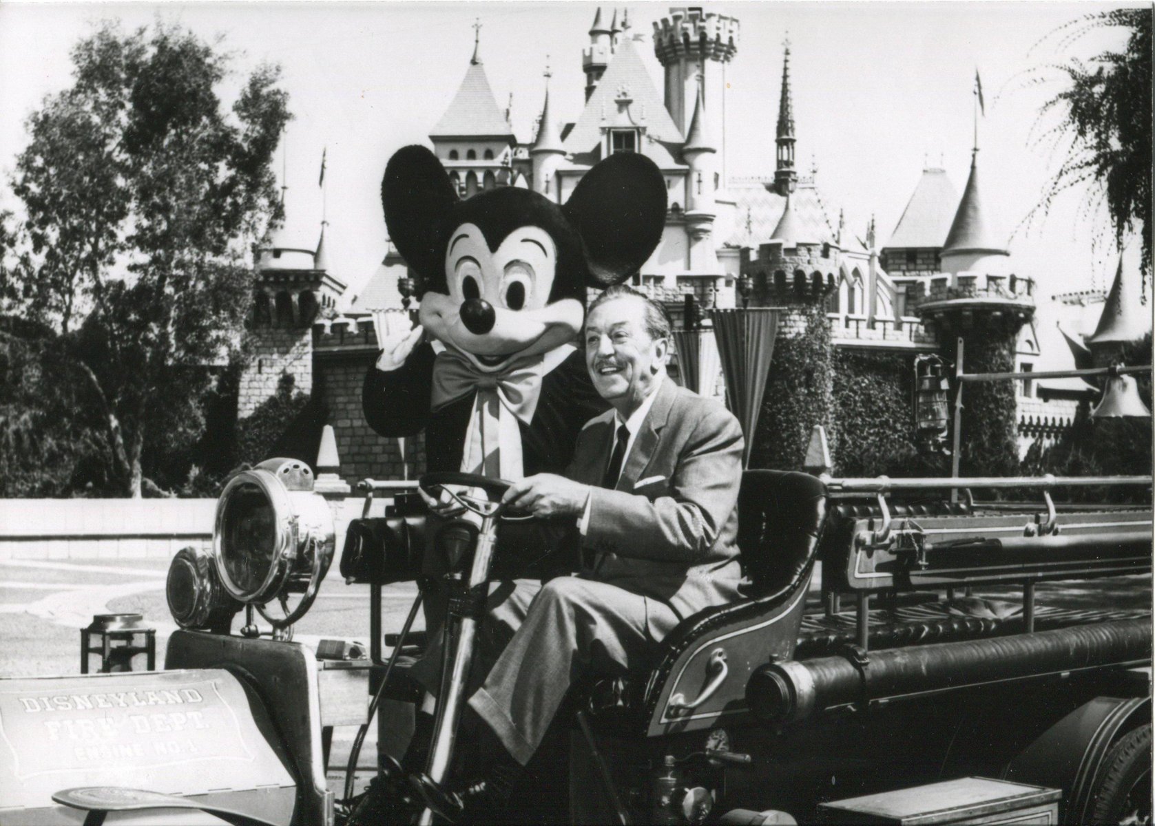 Walt Disney and Mickey Mouse in Disneyland, 1950s for sale at Pamono